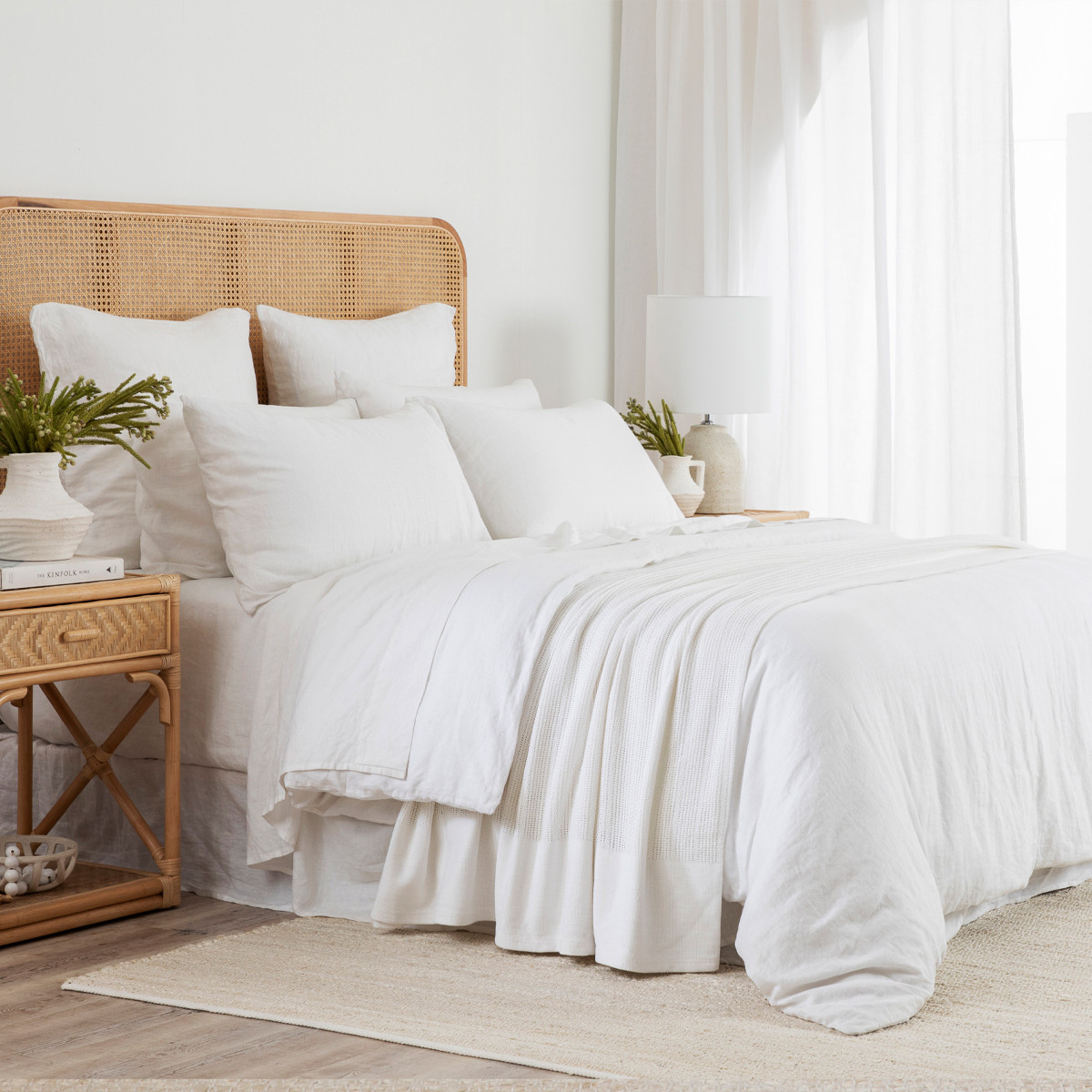 245gsm Cotton Cellular Blanket - Pillow Talk