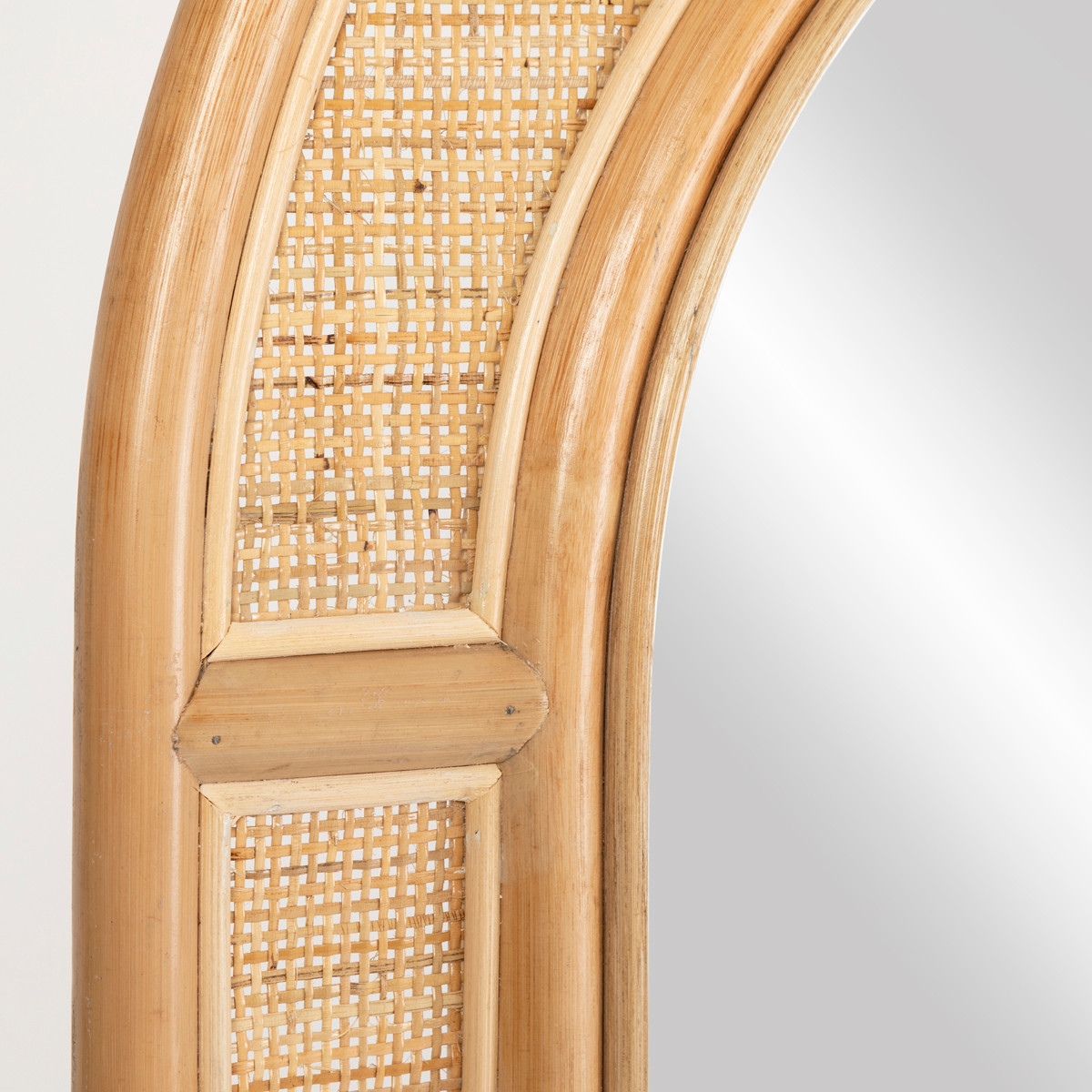 Rattan Floor Mirror
