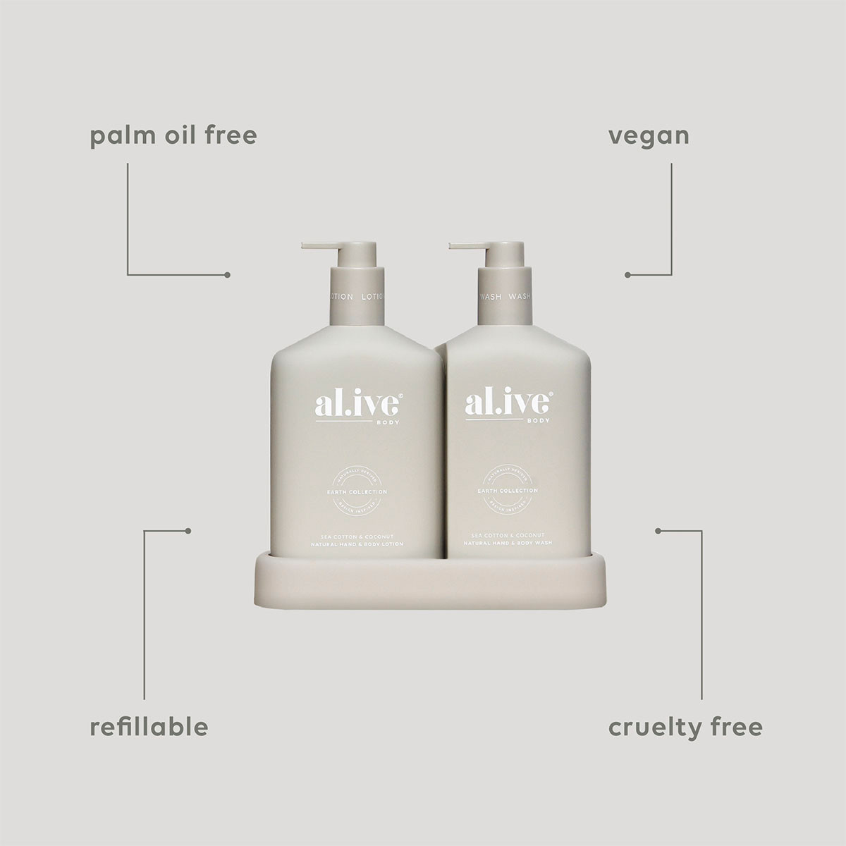 Sea Cotton & Coconut Body Wash & Lotion Duo - Pillow Talk