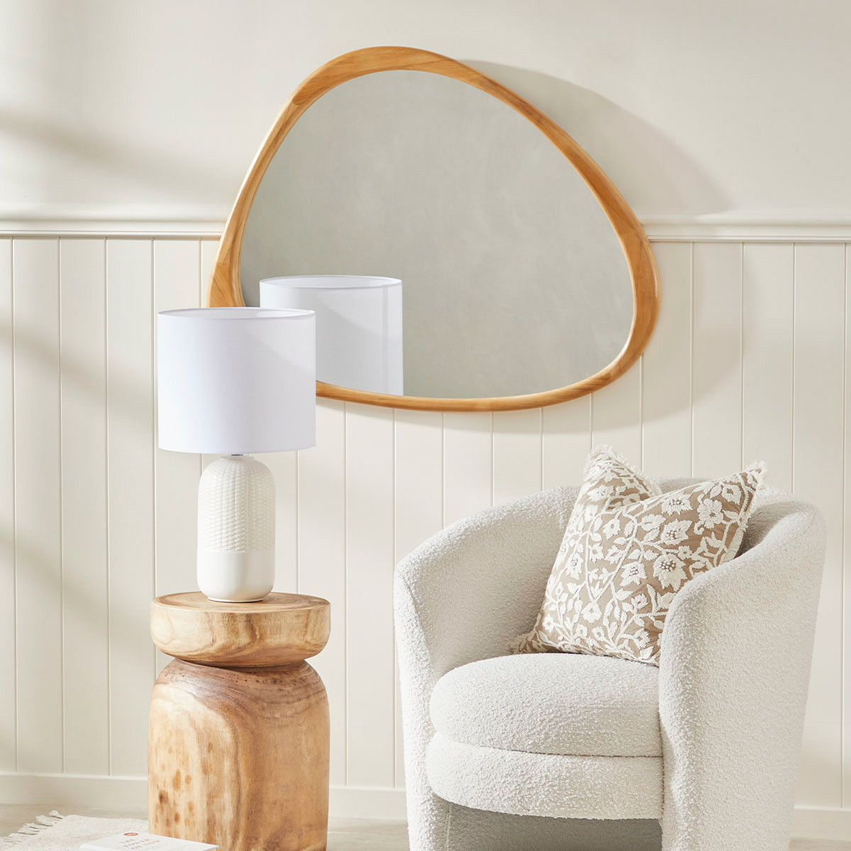 Pebble Mirror - Pillow Talk