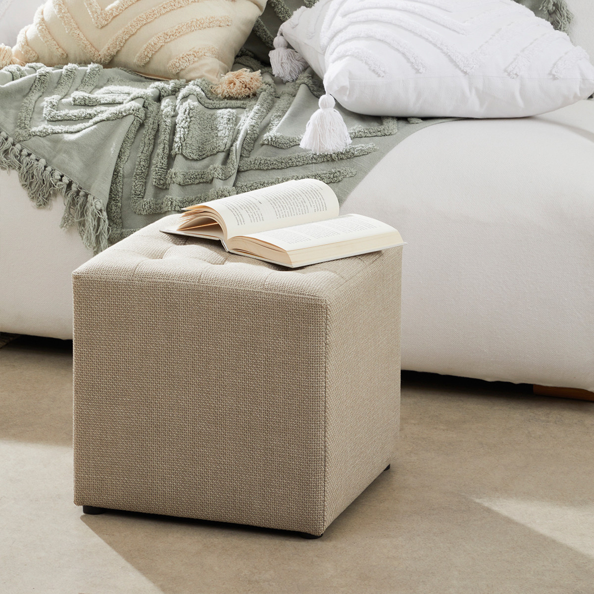 Fenway Ottoman - Pillow Talk