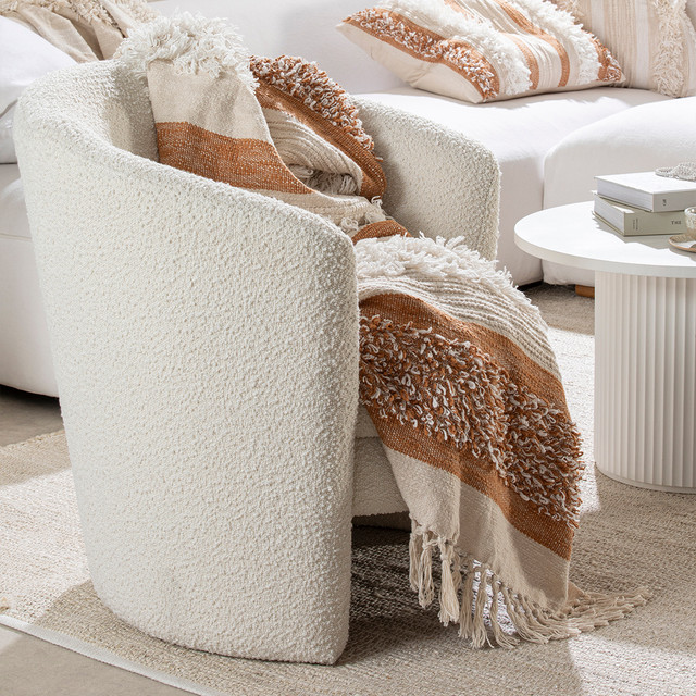 Daliah Cotton Tufted Throw - Pillow Talk