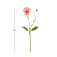 Artificial Single Poppy Stem - Pillow Talk
