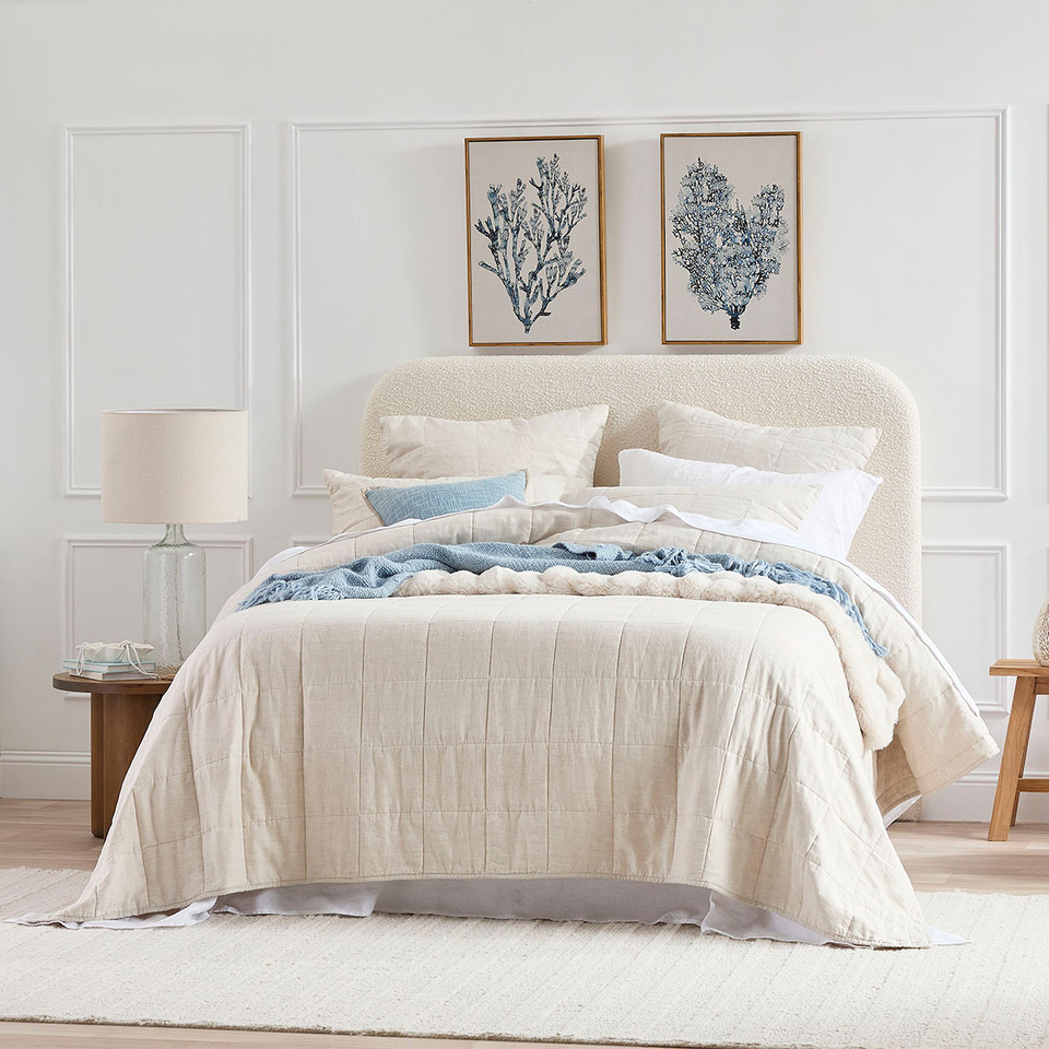 Washed Linen Coverlet Set - Pillow Talk