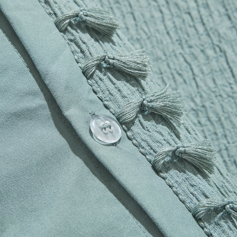 Talia Jade Green Quilt Cover Set - Pillow Talk