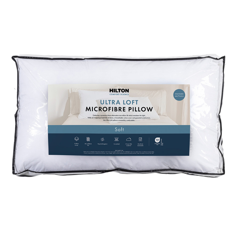 Ultra Loft Soft Gusseted Microfibre Pillow - Pillow Talk