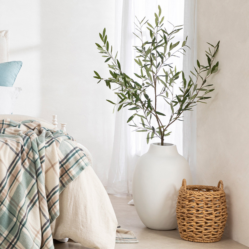 Artificial Fruitless Olive Tree - Pillow Talk