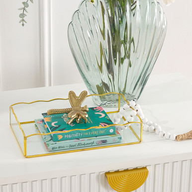 Celine Glass Tray - Pillow Talk