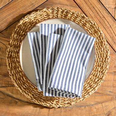 Catania Stripe Cotton Napkin 4 Pack - Pillow Talk