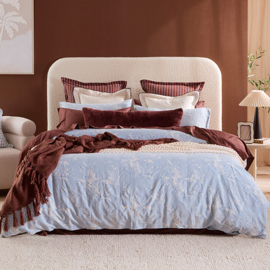 Amane Palm Quilt Cover Set - Pillow Talk