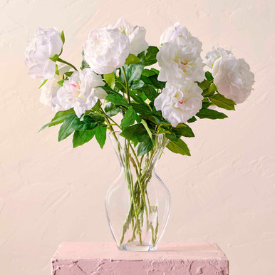 Annabelle White Artificial Flower Bouquet - Pillow Talk