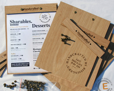 OAK Wood Menu Holder / Menu Board