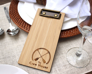 Restaurant Check Presenter Bamboo Mini Clipboard
