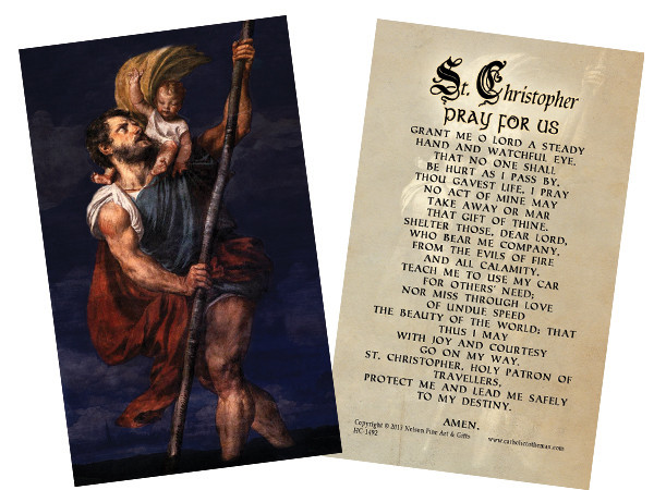 St. Christopher Prayer Holy Card - Nelson Gifts Wholesale