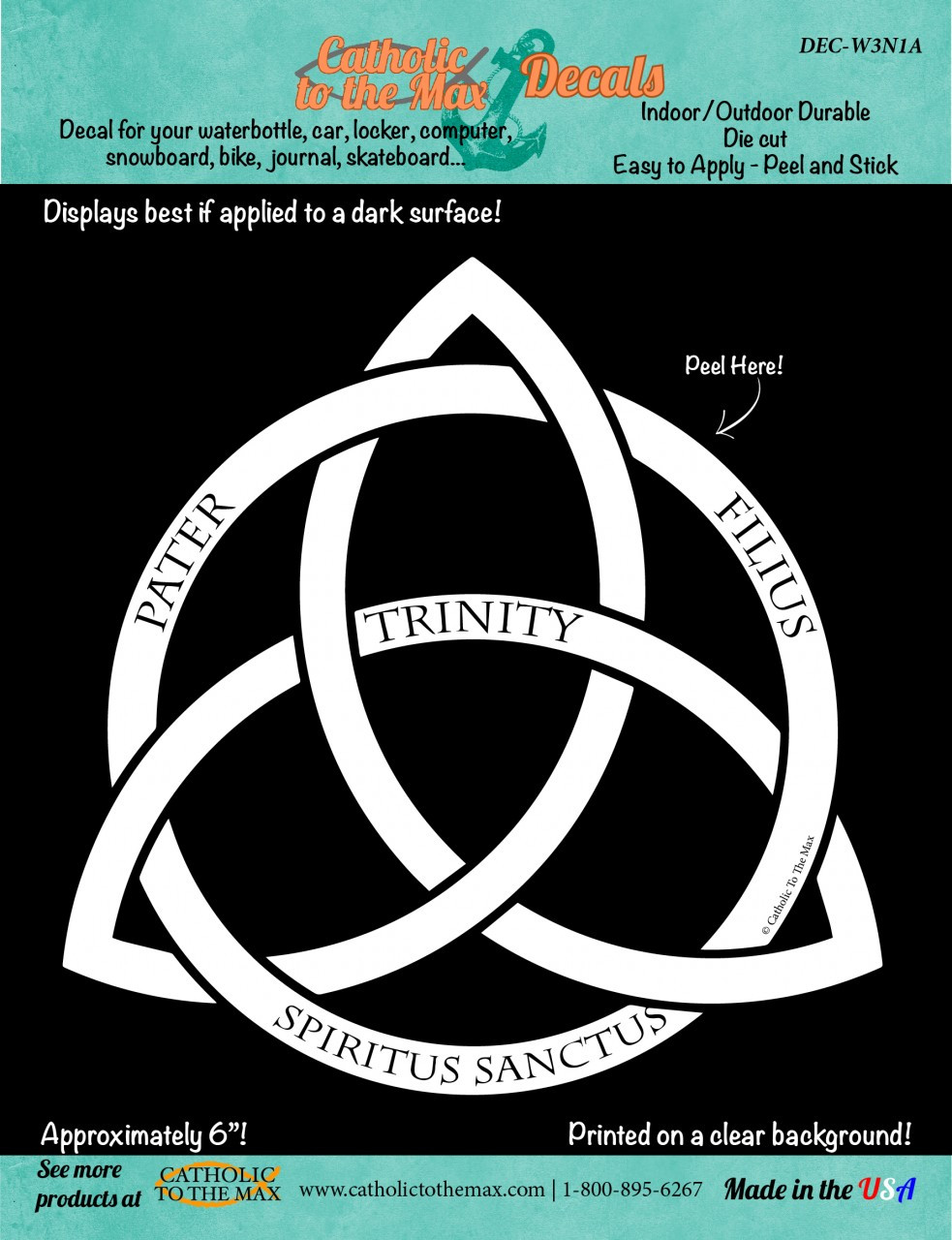 Trinity Decal - Nelson Gifts Wholesale