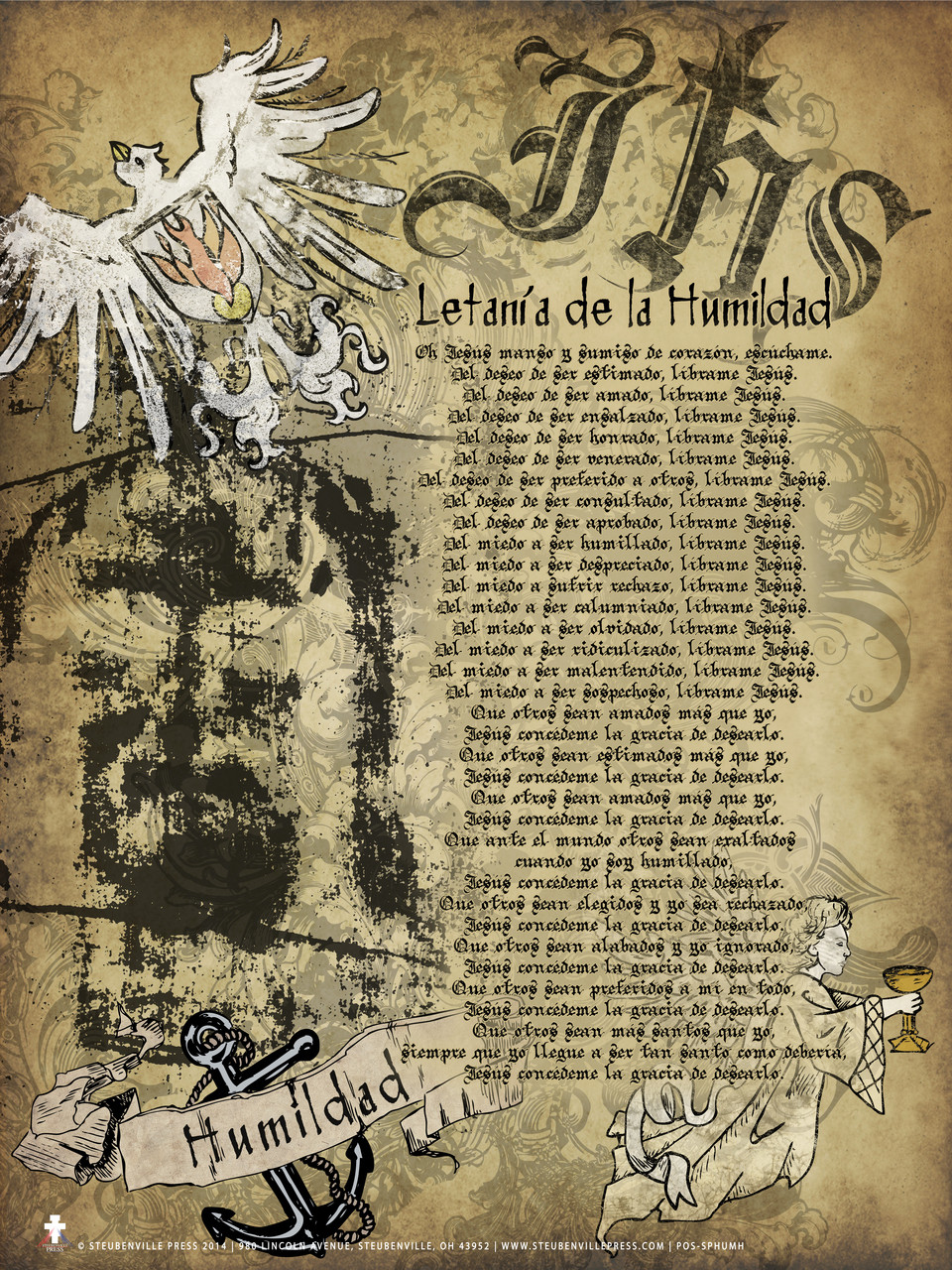 Spanish Lit. of Humility Poster - Nelson Gifts Wholesale