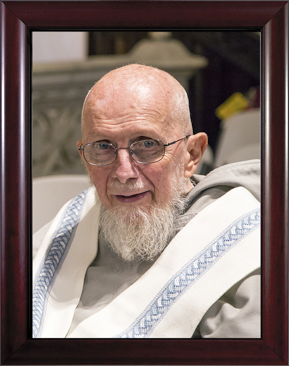 Fr. Benedict Groeschel Framed Portrait, color - Nelson Gifts Wholesale
