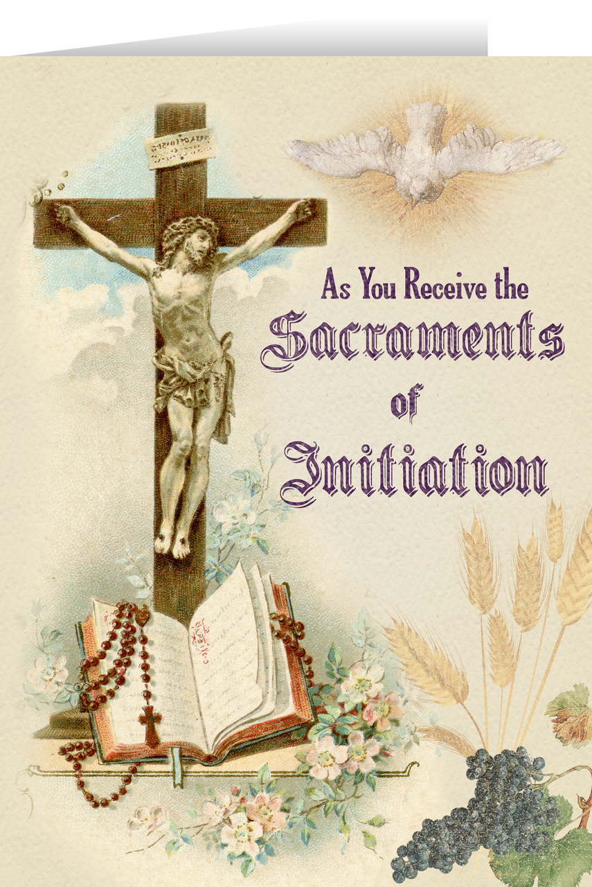 Crucifix RCIA Greeting Card - Nelson Gifts Wholesale