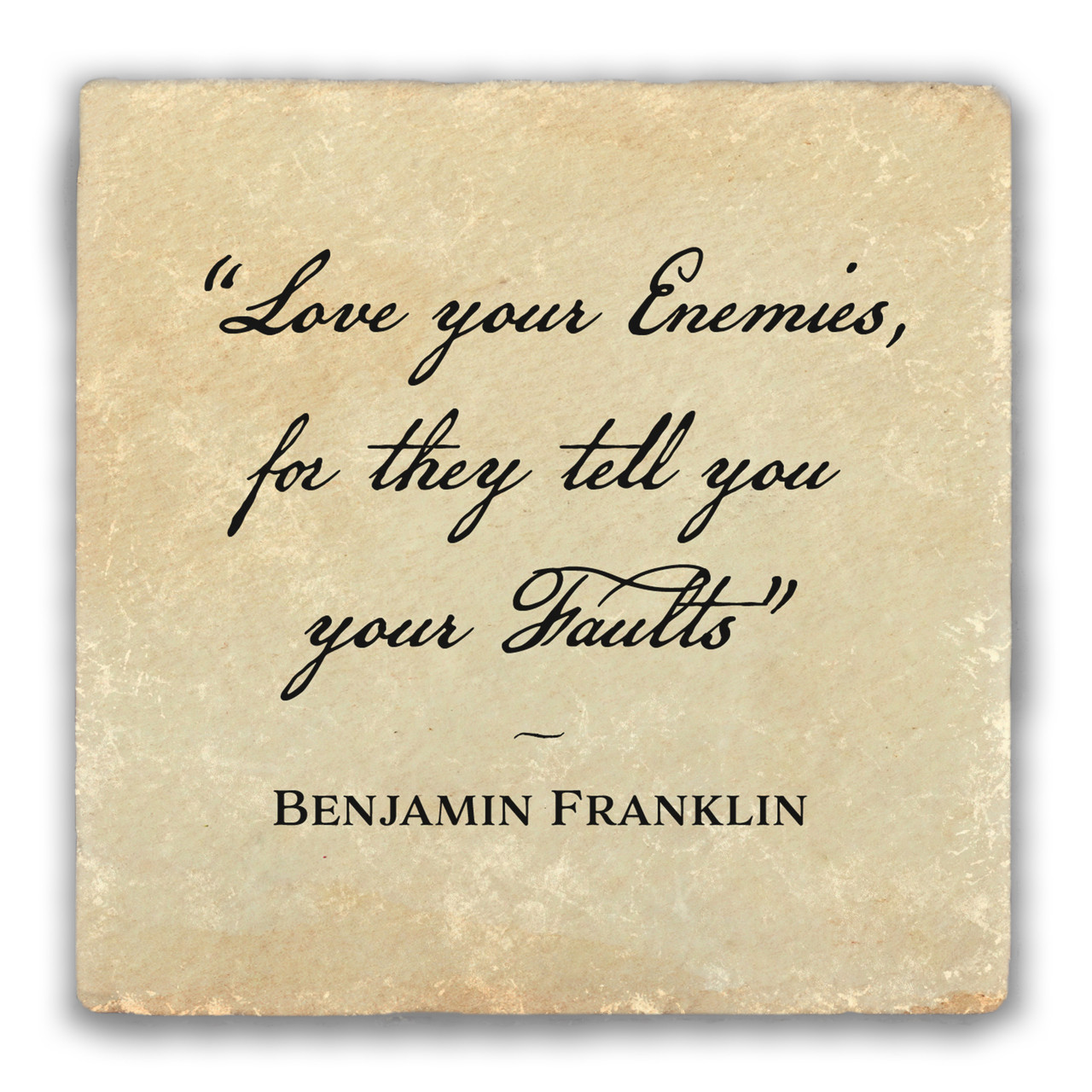 "Love Your Enemies" Tumbled Stone Tile - Nelson Gifts Wholesale