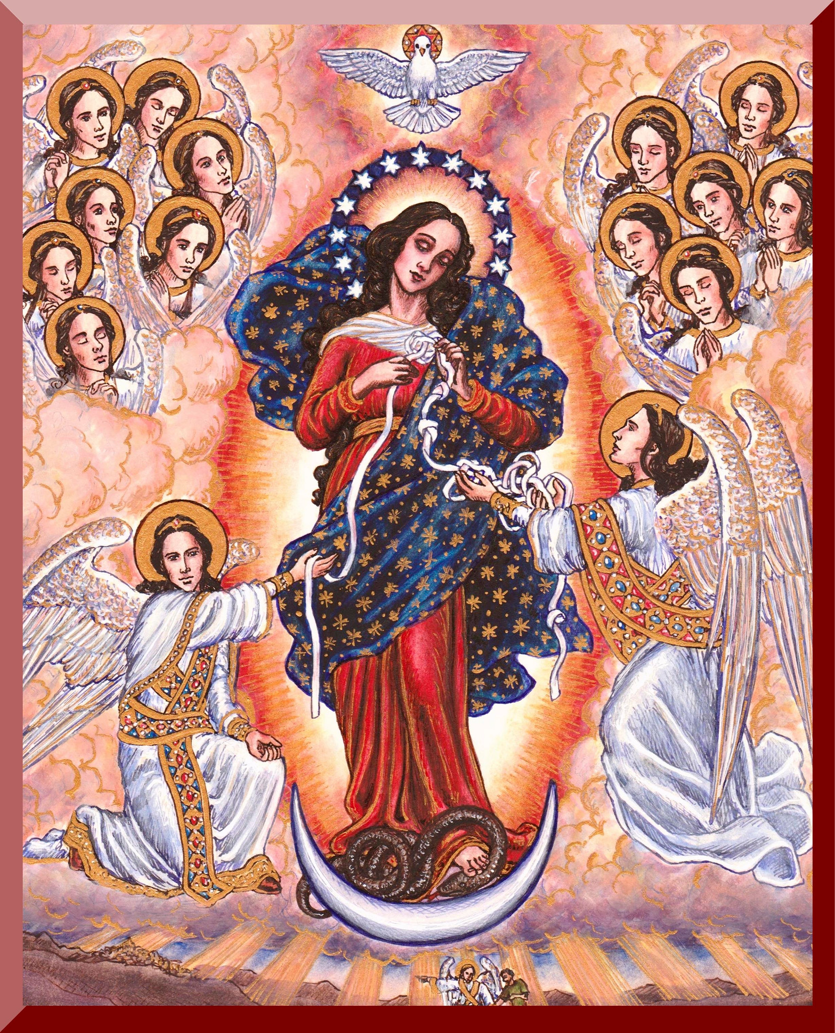 Theophilia Our Lady Undoer of Knots Wall Plaque - Nelson Gifts Wholesale