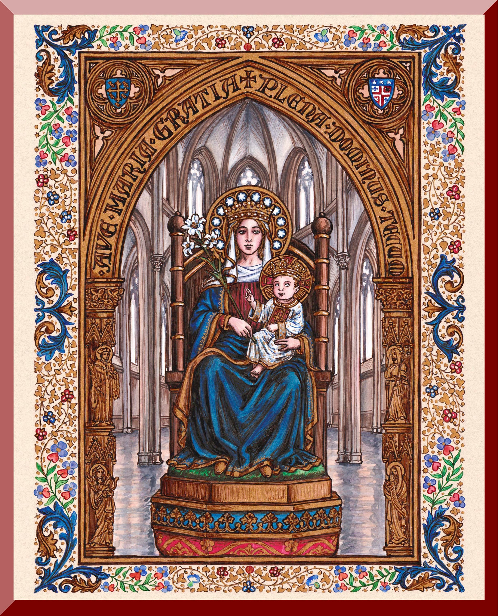Theophilia Our Lady of Walsingham Wall Plaque - Nelson Gifts Wholesale