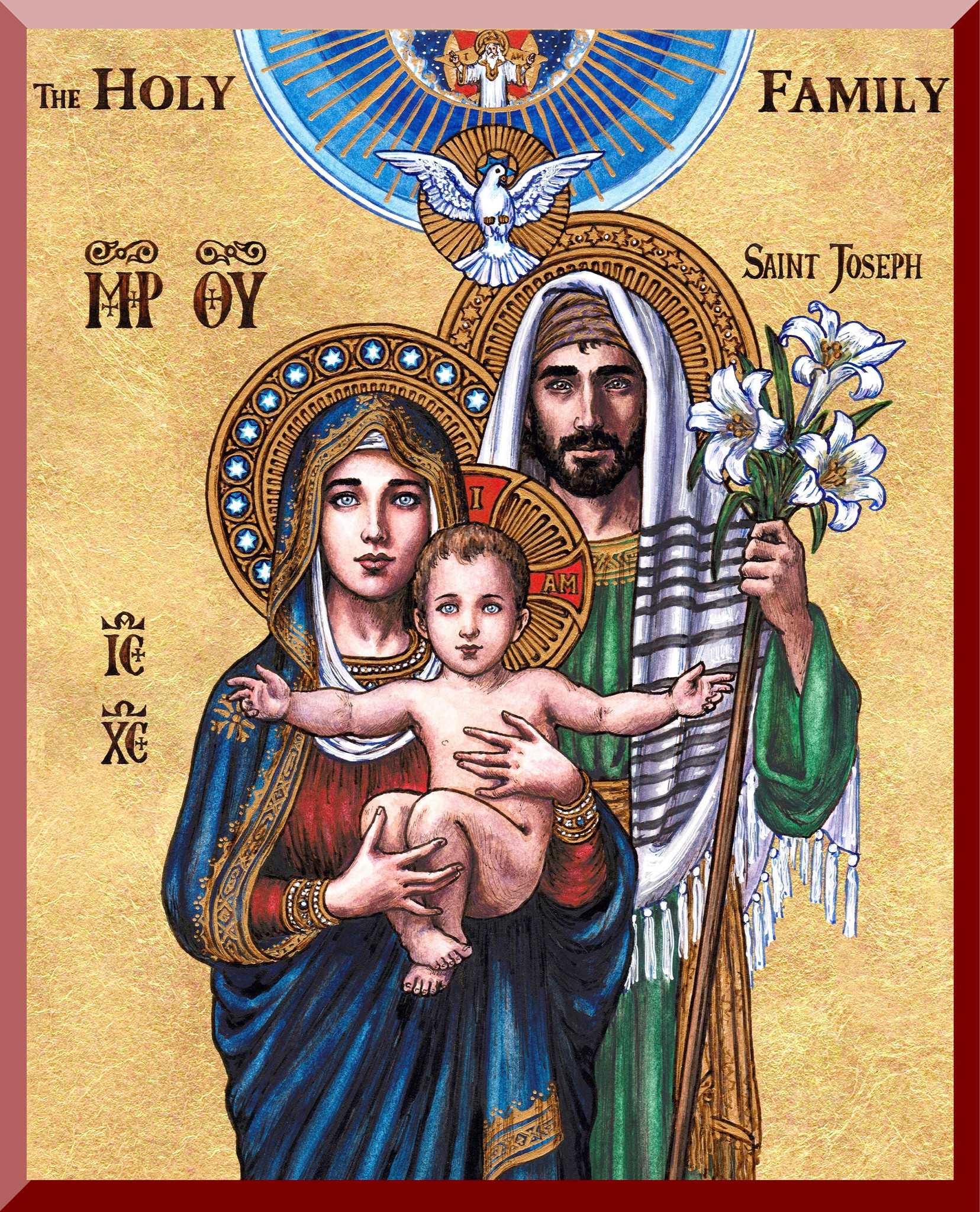 Theophilia Holy Family Icon Wall Plaque - Nelson Gifts Wholesale