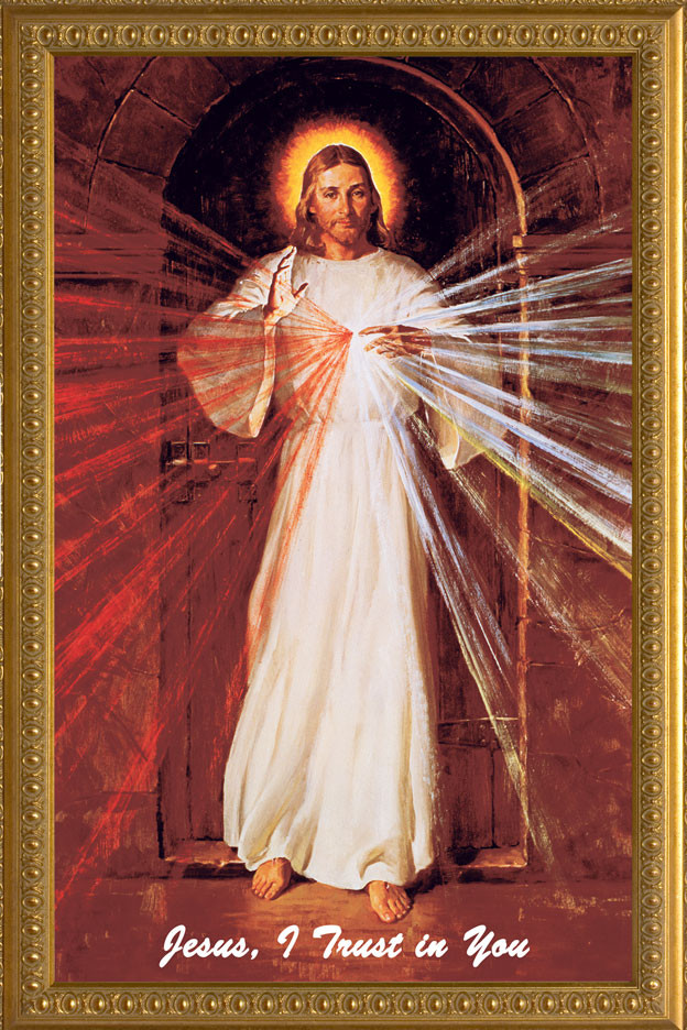 Divine Mercy by Robert Skemp - Church-Sized Framed Canvas - Nelson ...