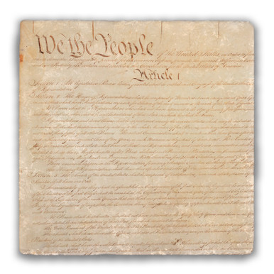 U.S. Constitution Tumbled Stone Tile - Nelson Gifts Wholesale