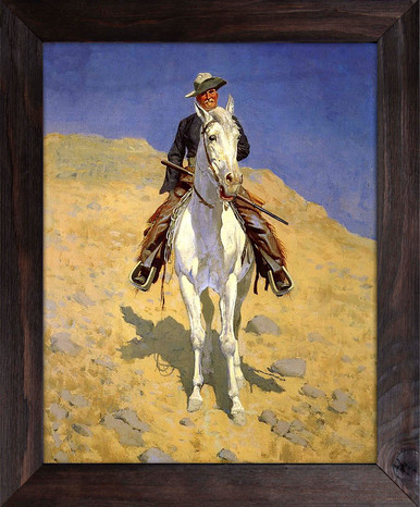 Self Portrait on a Horse - Frederic Remington - Nelson Gifts Wholesale