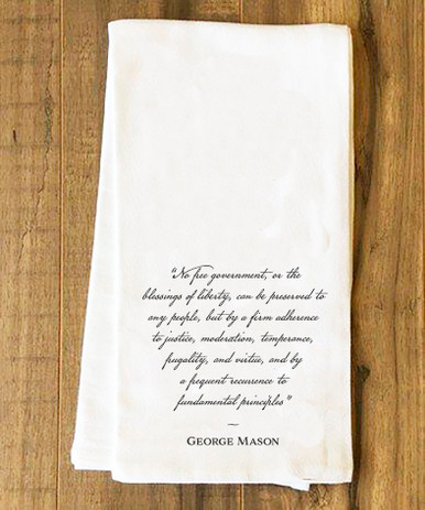 "Fundamental Principles" Tea Towel - Nelson Gifts Wholesale