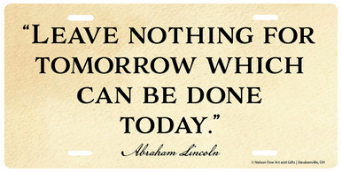 "Leave Nothing" License Plate - Nelson Gifts Wholesale