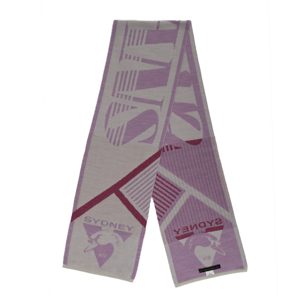 Sydney Swans W25 Womens 2-Tone Wool Scarf - Swanshop