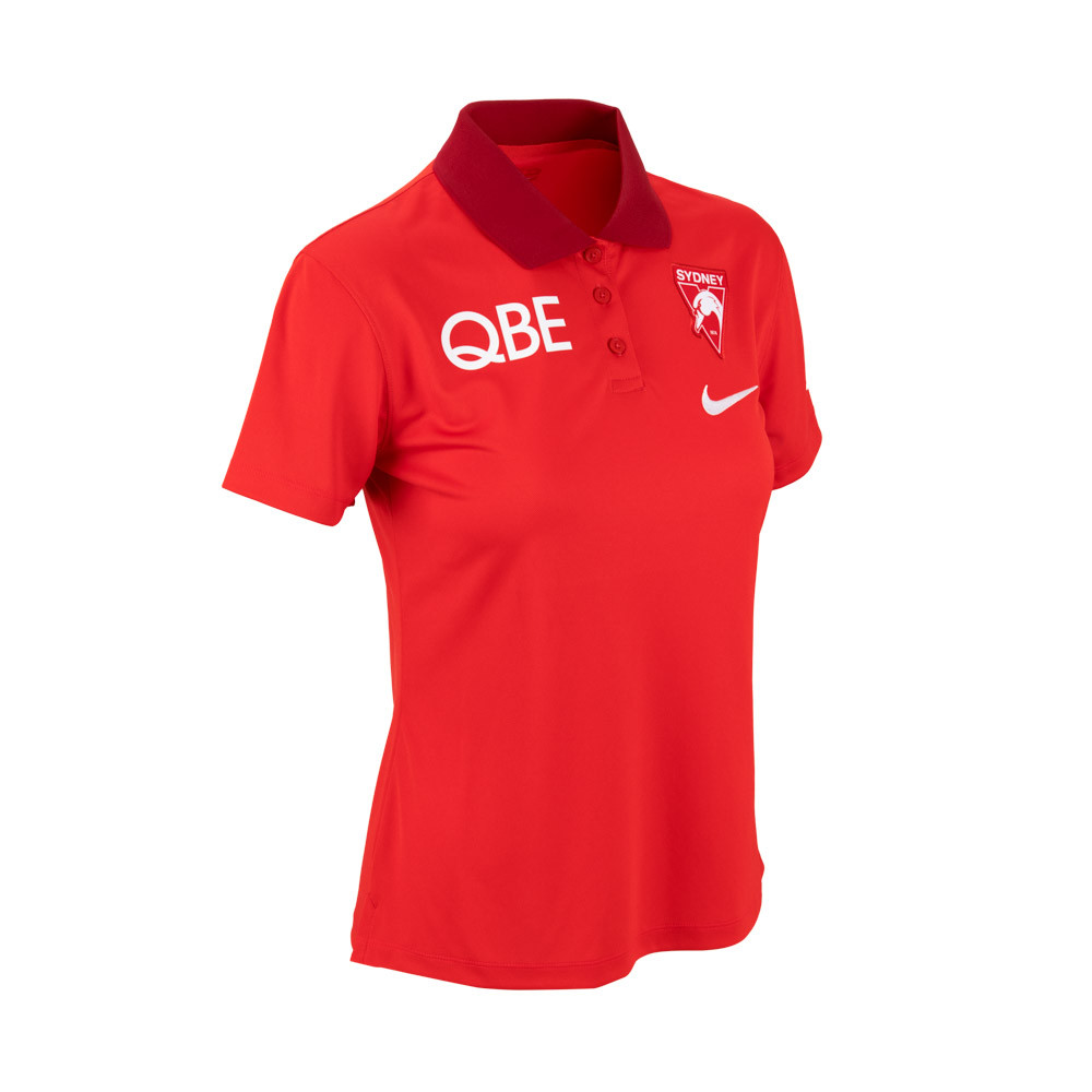 Sydney Swans 2026 Nike Womens Dri-Fit Polo - Swanshop