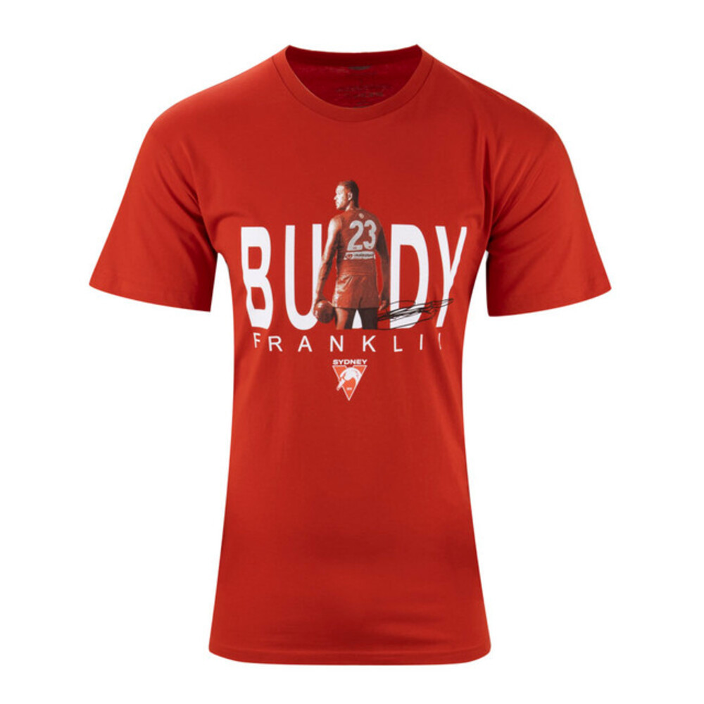 Sydney Swans Buddy Franklin Mens Photo Tee - Swanshop