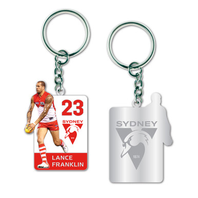 Sydney Swans Lance Franklin Player Keyring - Swanshop