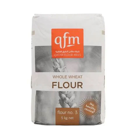 Qfm Whole Wheat Flour Flour No.3, 1kg - Panda.qa