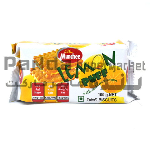 Munchee Lemon Puff 100G - Panda.qa