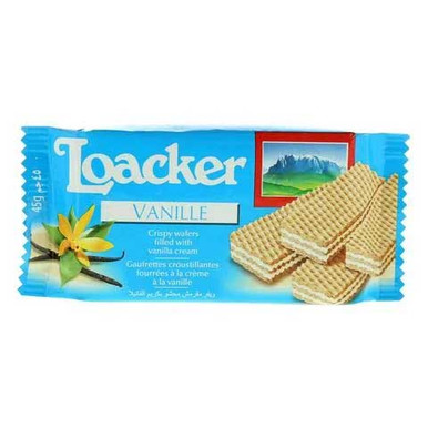 Loacker Vanille Crispy Wafers 45g - Panda.qa