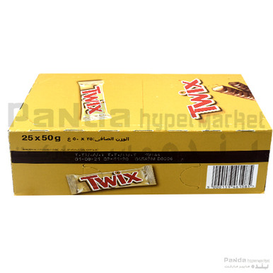 Twix Twin 50gm X 25Pcs