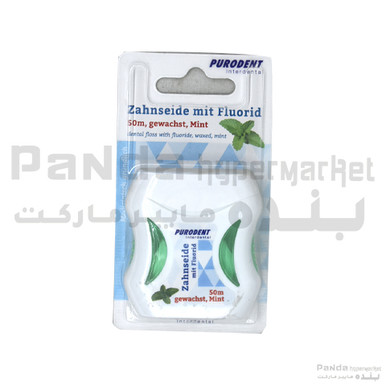 Purodent Waxed Dental Floss 50M