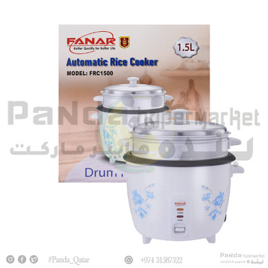 Fanar Drum-Shaped Rice Cooker 1.5 L FRC1500 - Panda.qa