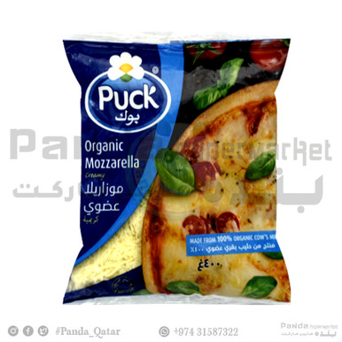 Puck Organic Mozzarella Cheese 400gm - Panda.qa