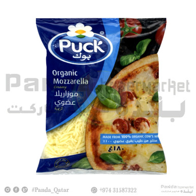 Puck Organic Mozzarella Cheese 180gm - Panda.qa