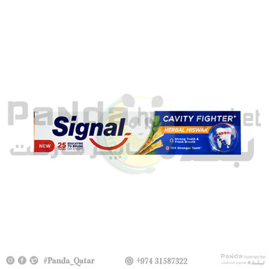 Signal Tooth Paste Herbal Miswk 120Ml - Panda.qa