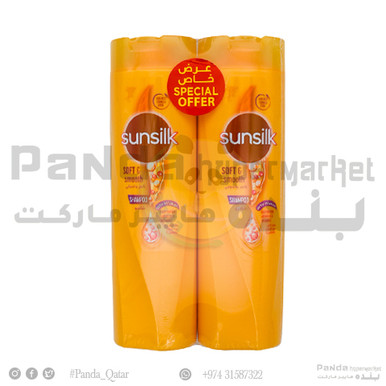 Sunsilk Shampoo Soft&Smooth 400mlX2 - Panda.qa