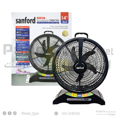 Sanford Rechargeable TableFan [SF9148RTF] - Panda.qa