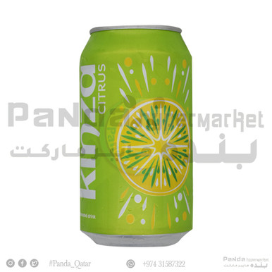 Kinza Citrus Carbonated Soft Drink Can 360Ml - Panda.qa