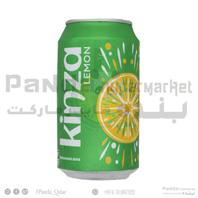 Kinza Lemon Carbonated Soft Drink Can 360Ml - Panda.qa