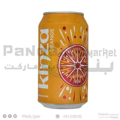 Kinza Orange Carbonated Soft Drink Can 360Ml - Panda.qa