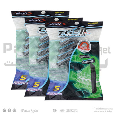 Wetell Razor 5x3pcs Set - Panda.qa